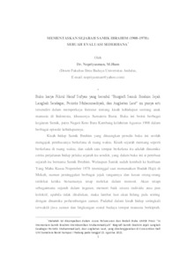 Makalah dengan judul : MEMENTASKAN SEJARAH SAMIK IBRAHIM (1907-1978): SEBUAH EVALUASI SEDERHANA ...
